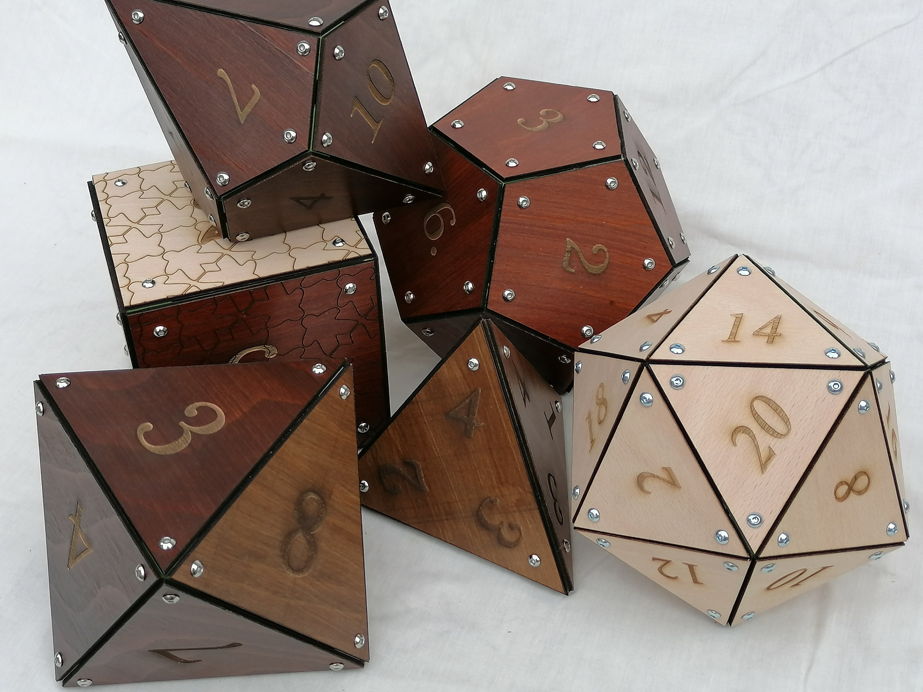 Giant Wooden Polyhedral Dice - Etsy