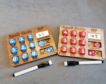 Dnd Spell Slot, HP and Note Tracker - Etsy