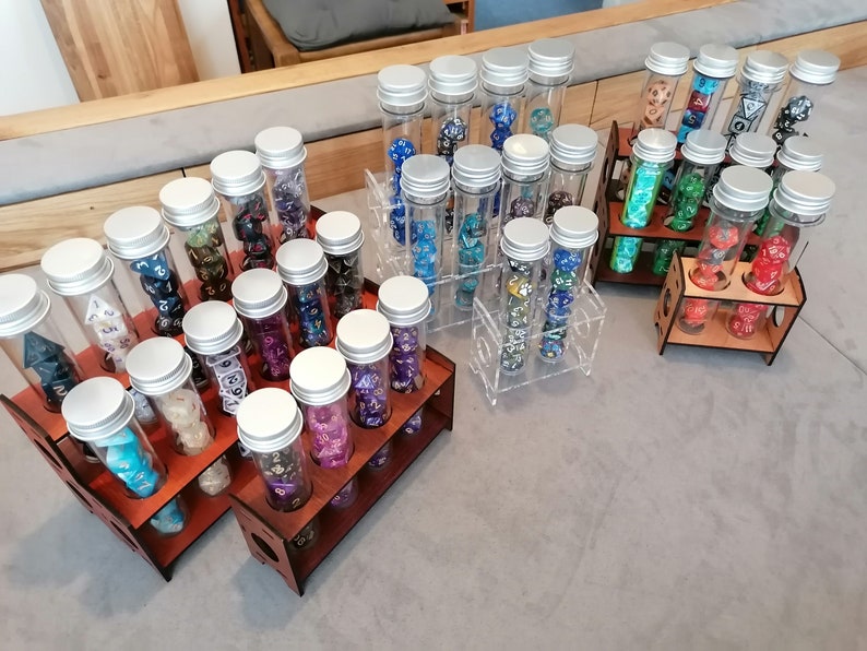 Dice (and More) Storage Tubes and Stands (70ml) - Etsy