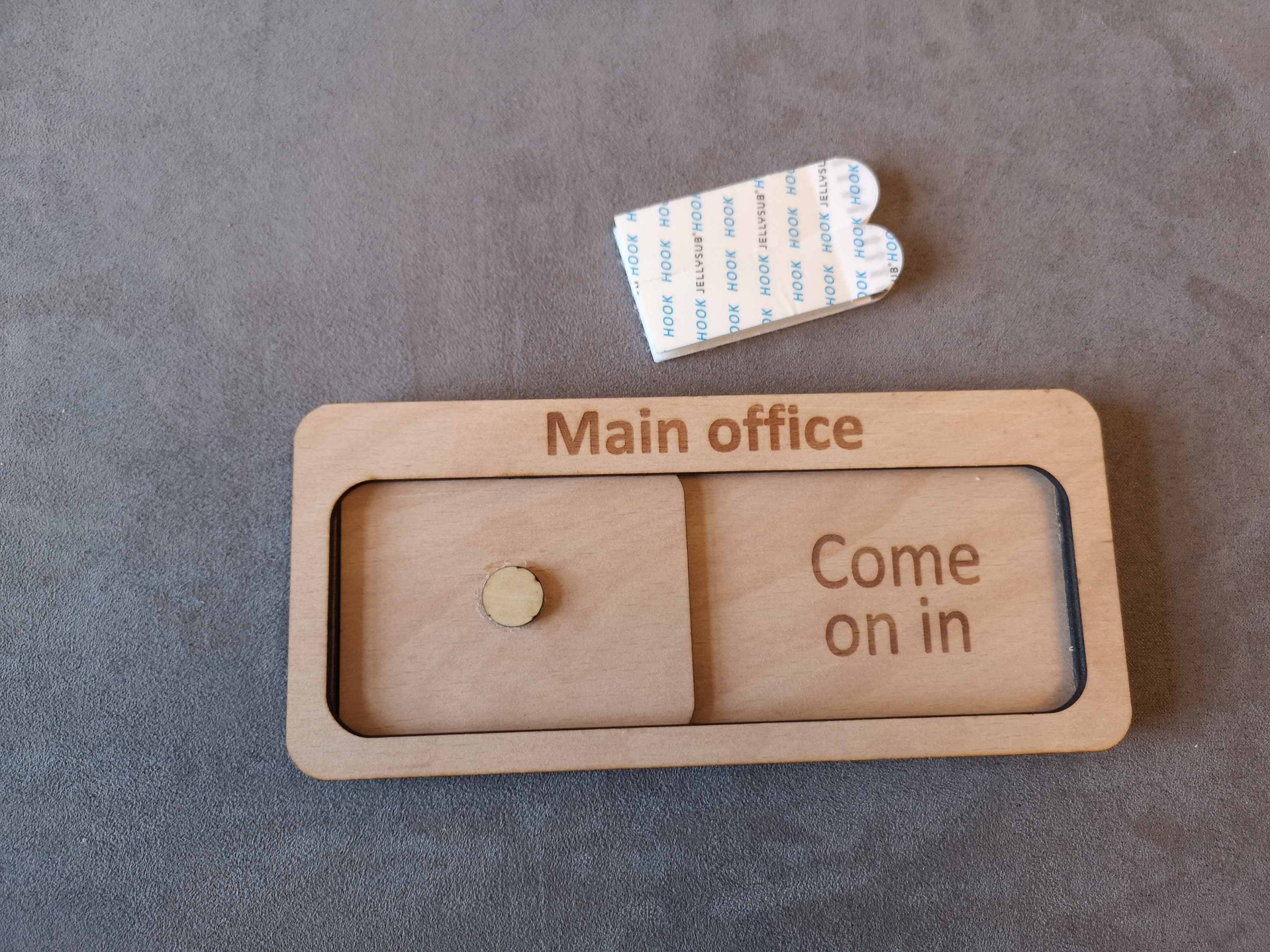 Laser Cut Customizable Sliding Door Sign - Etsy