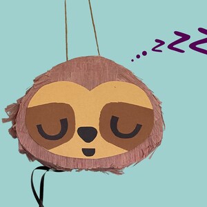Sleepy Sloth Mini Pull-string Piñata Adorable and Relaxing - Etsy