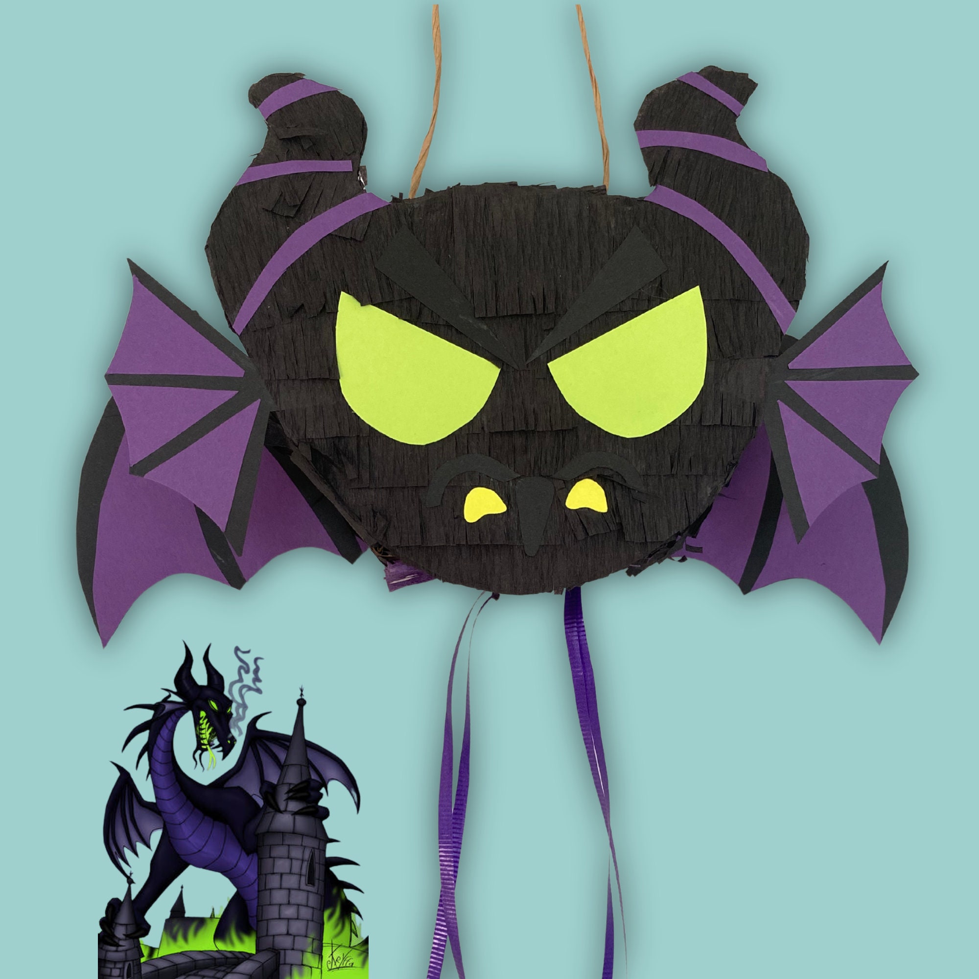 Mini Lunar New Year Dragon Piñatas pull-string Mushu, Maleficent ...