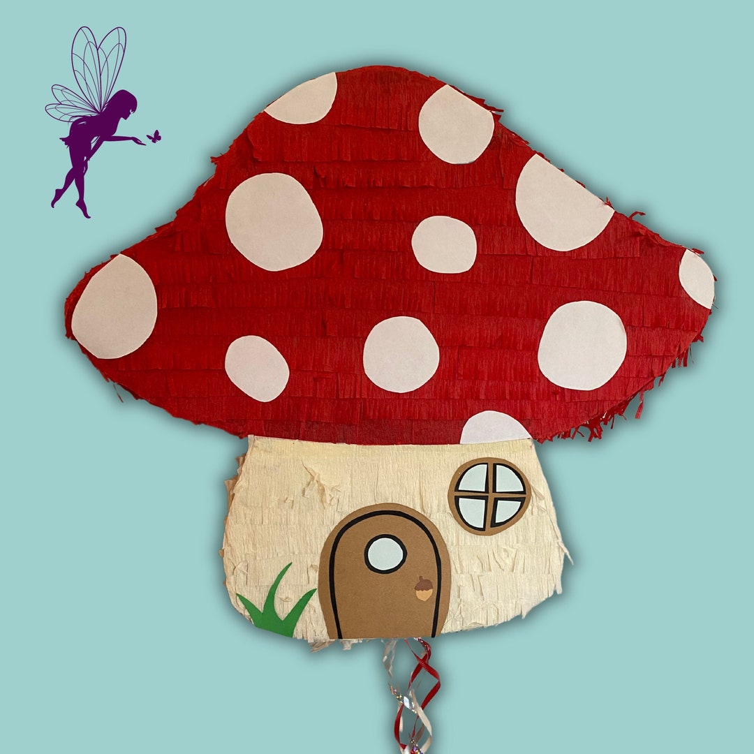 Mushroom Fairy House Piñata for a Magical Fairy-themed Birthday ...