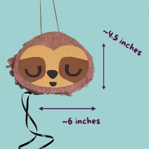 Sleepy Sloth Mini Pull-string Piñata Adorable and Relaxing - Etsy