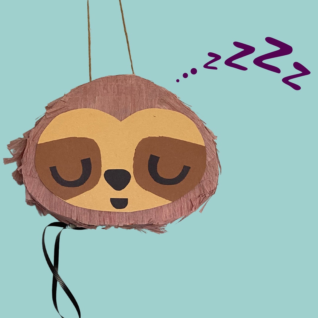 Mini Sloth Piñata - Adorable Party Decor and Animal Lover Gift - Etsy