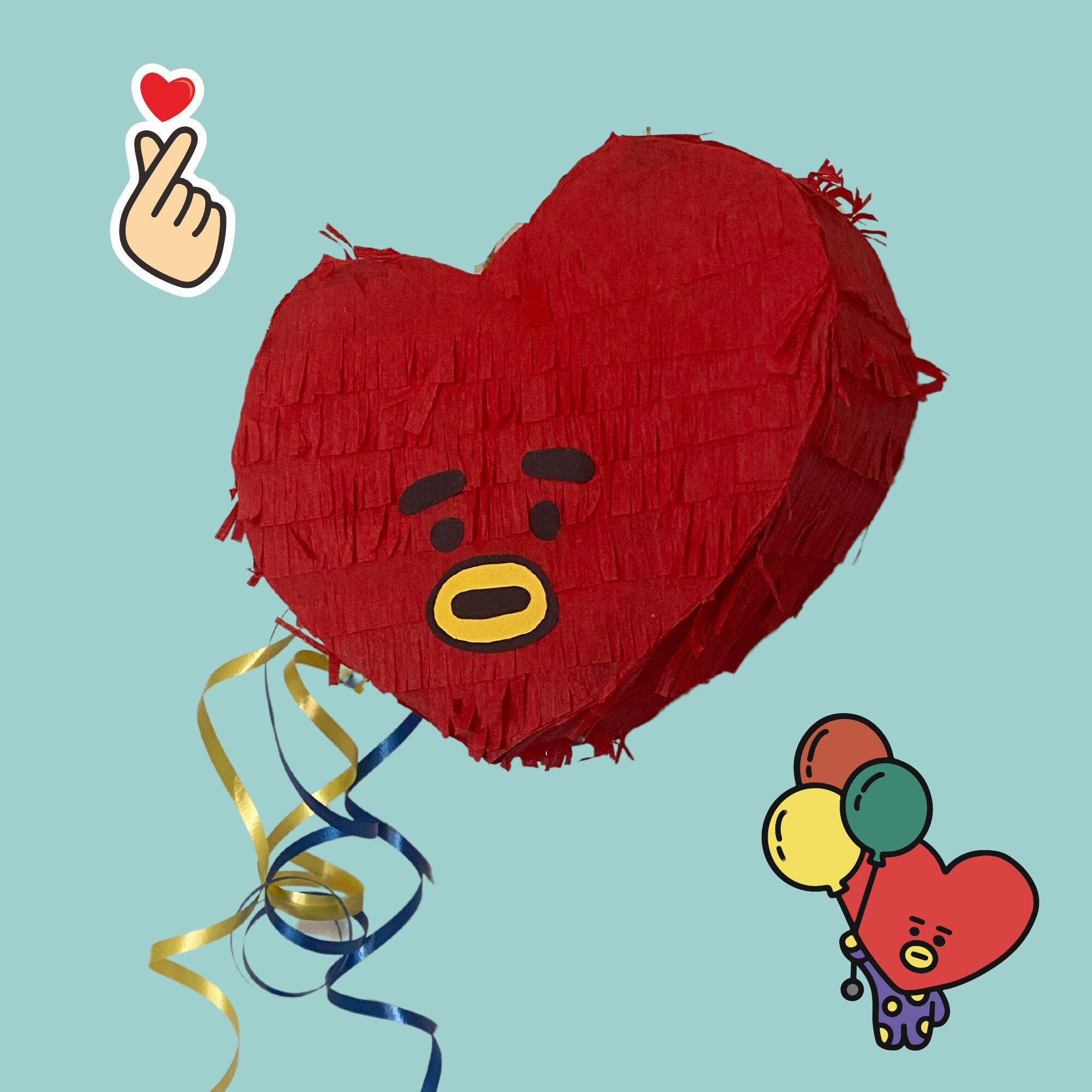 Tata Piñata, BT21 Character Piñata, Tata Pull-string Piñata, Tata Mini ...