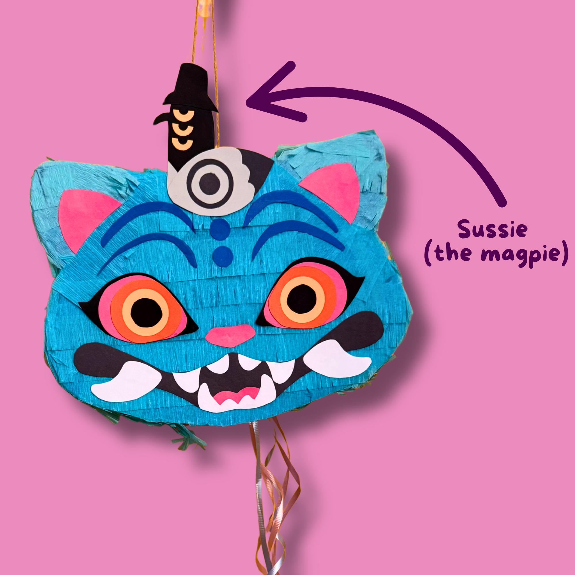 Blue Tiger Piñata | K-pop Demon Hunters Inspired Piñata With Optional ...