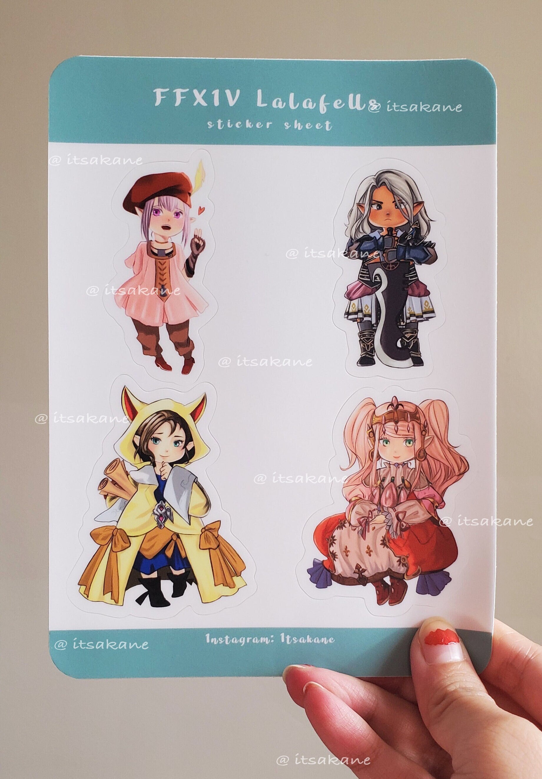 FFXIV Lalafell Sticker Sheet - Etsy