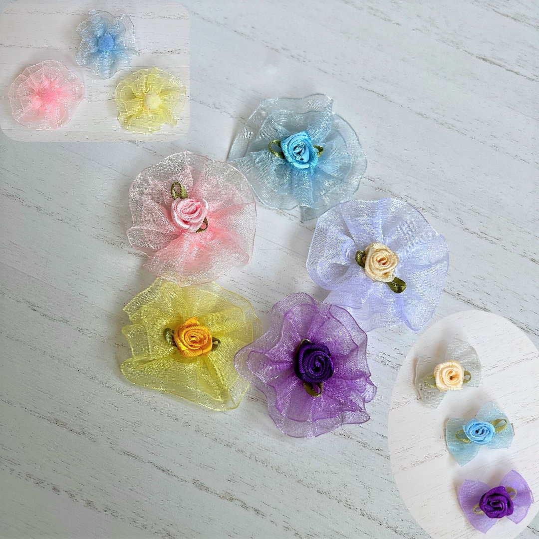 New* Flower Bows, Dog Hair Bow, Classic Dog Hair Bows, Dog Hair Clip ...