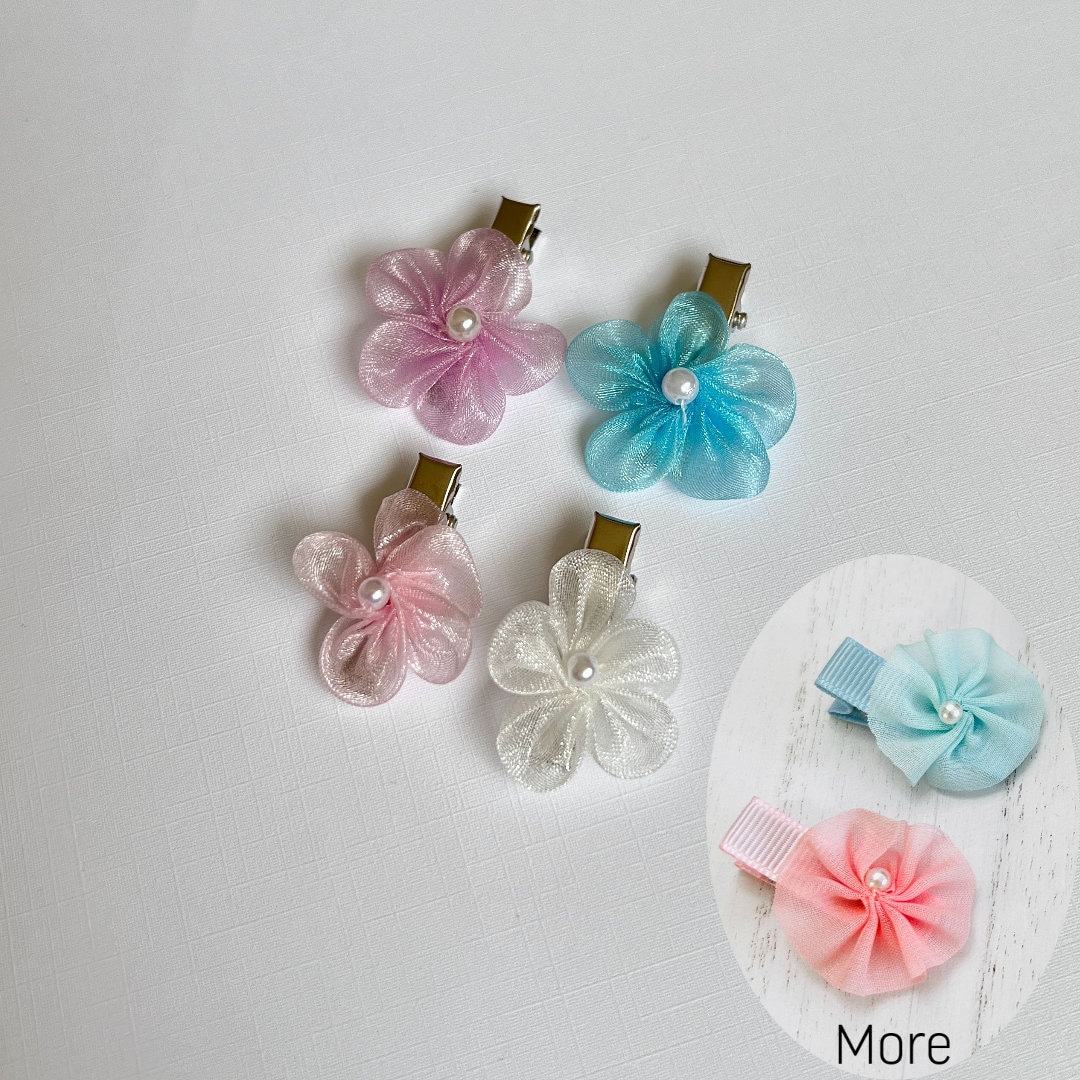 Pearl Flower Bows, Dog Hair Bow, Classic Dog Hair Bows, Dog Hair Clip ...