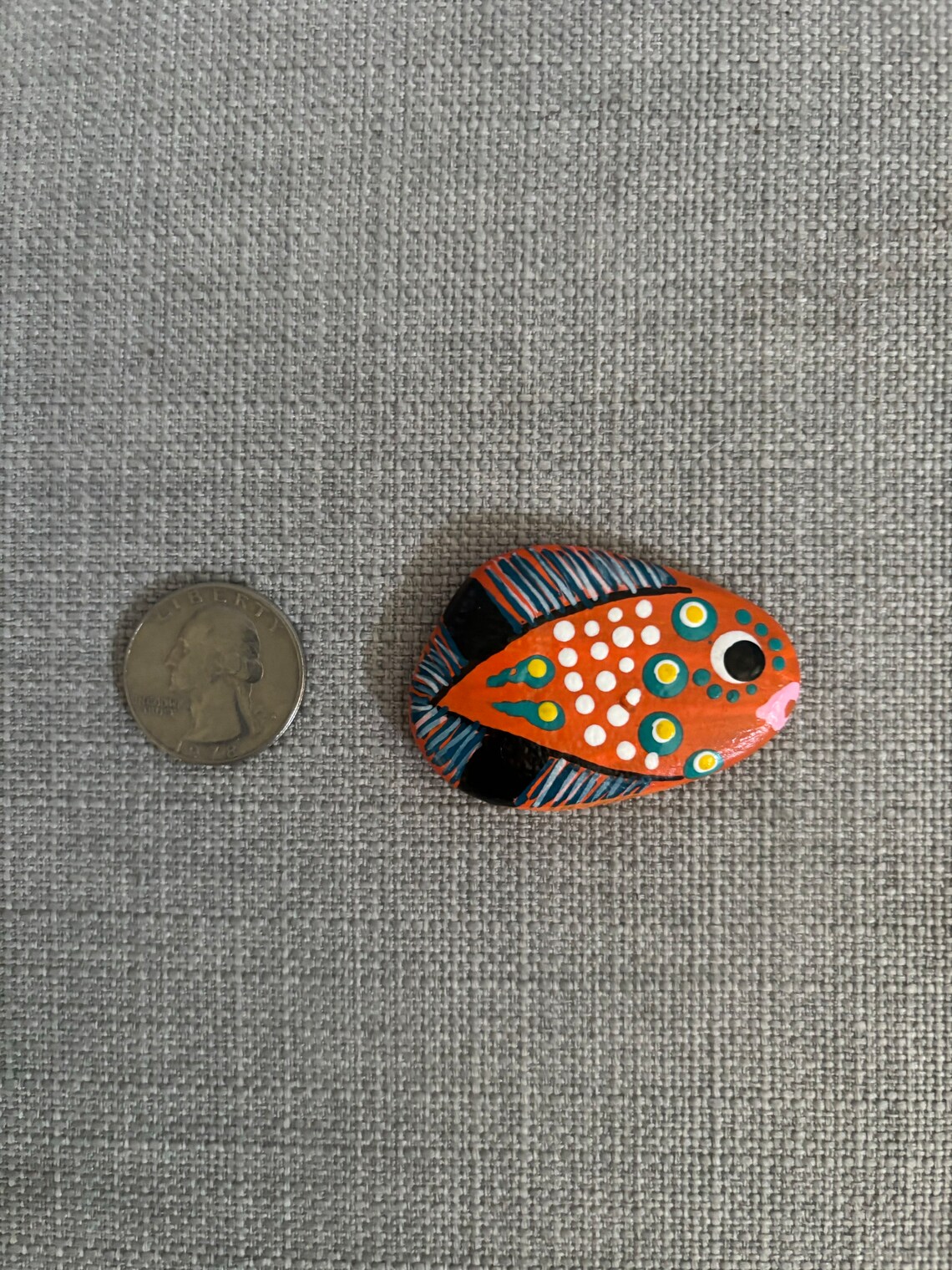Cute Hand Painted Fish Rocks Set of 3 - Etsy