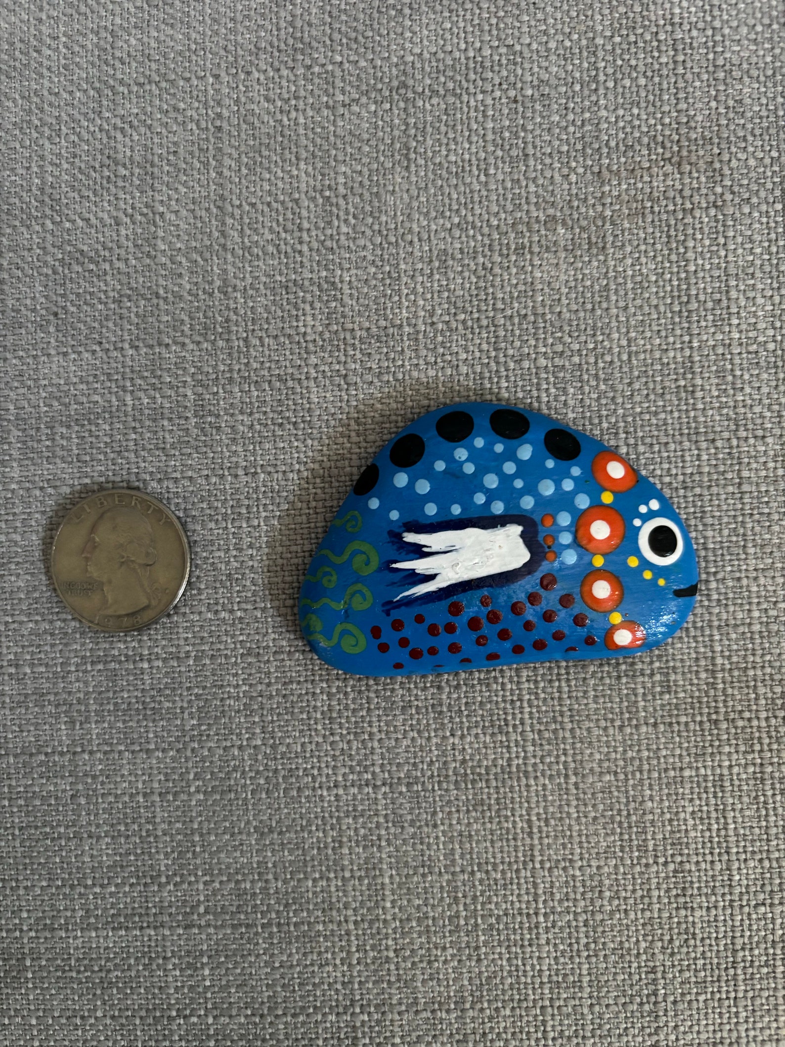 Cute Hand Painted Fish Rocks Set of 3 - Etsy