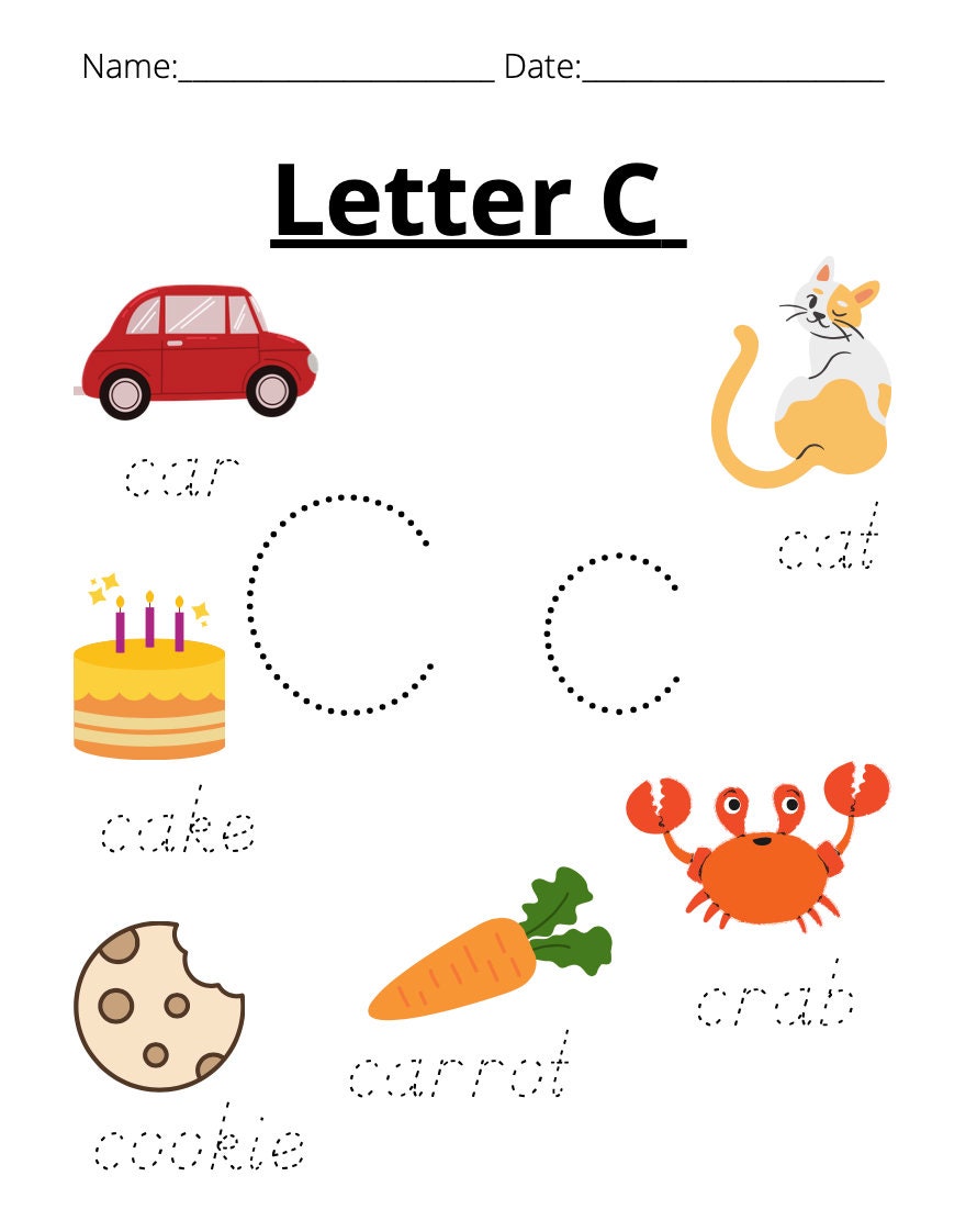 26 Printable Alphabet Tracing Worksheets (26 Pages), Preschool ...