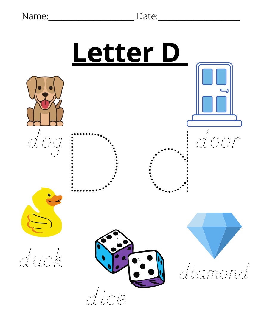 26 Printable Alphabet Tracing Worksheets (26 Pages), Preschool ...