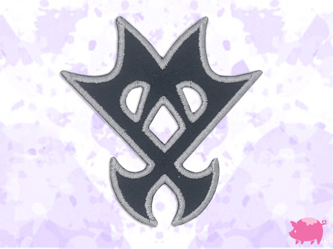 Kingdom Hearts Unversed Emblem Iron-on Embroidery Patch - Etsy