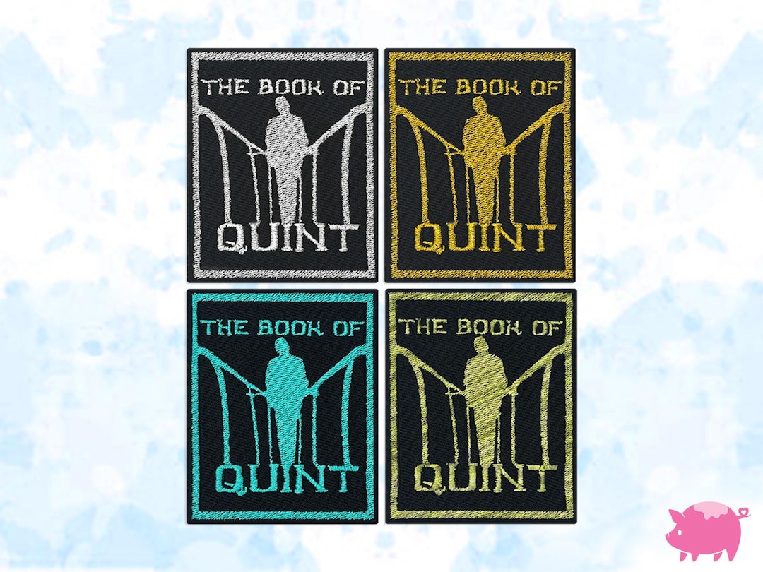 The Book of Quint Ryan Dacko Novel Cover Iron-on Embroidery Patches - Etsy