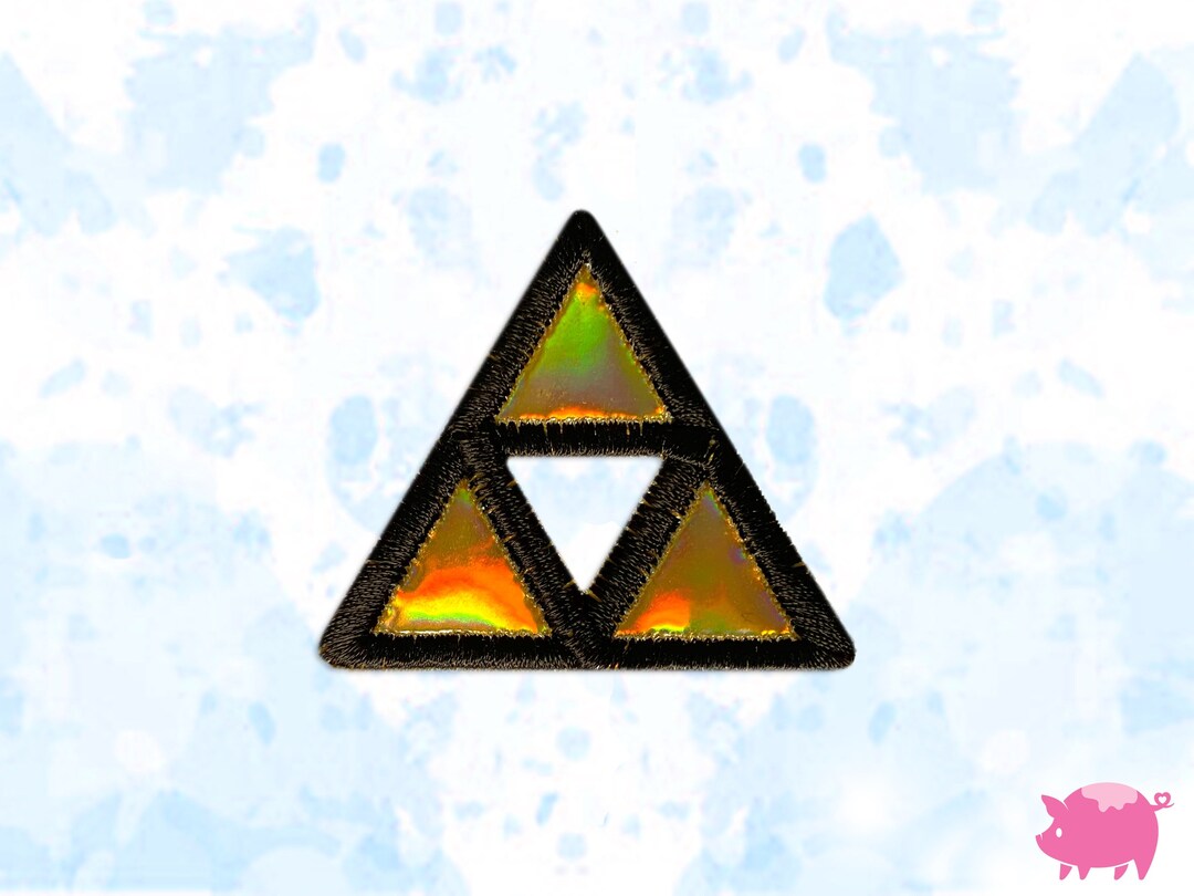 The Legend of Zelda Holographic Tri-force Iron-on Embroidery Patch - Etsy