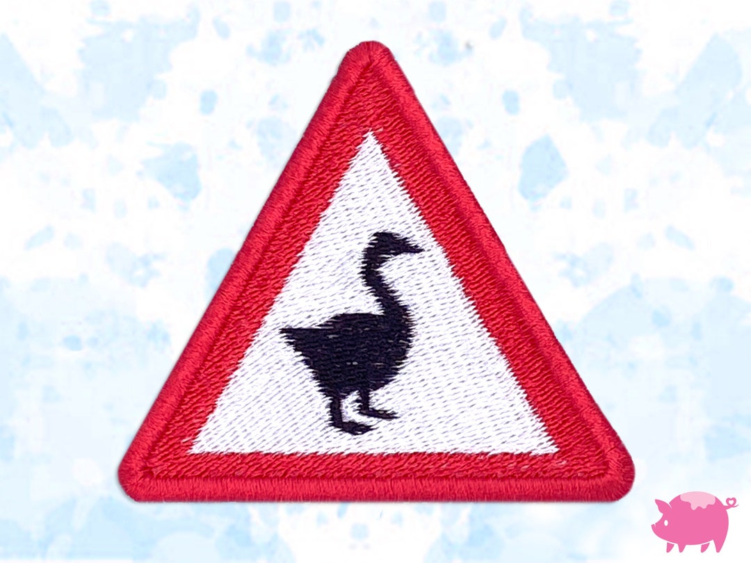 Untitled Goose Game Warning Iron-on Embroidery Patch - Etsy