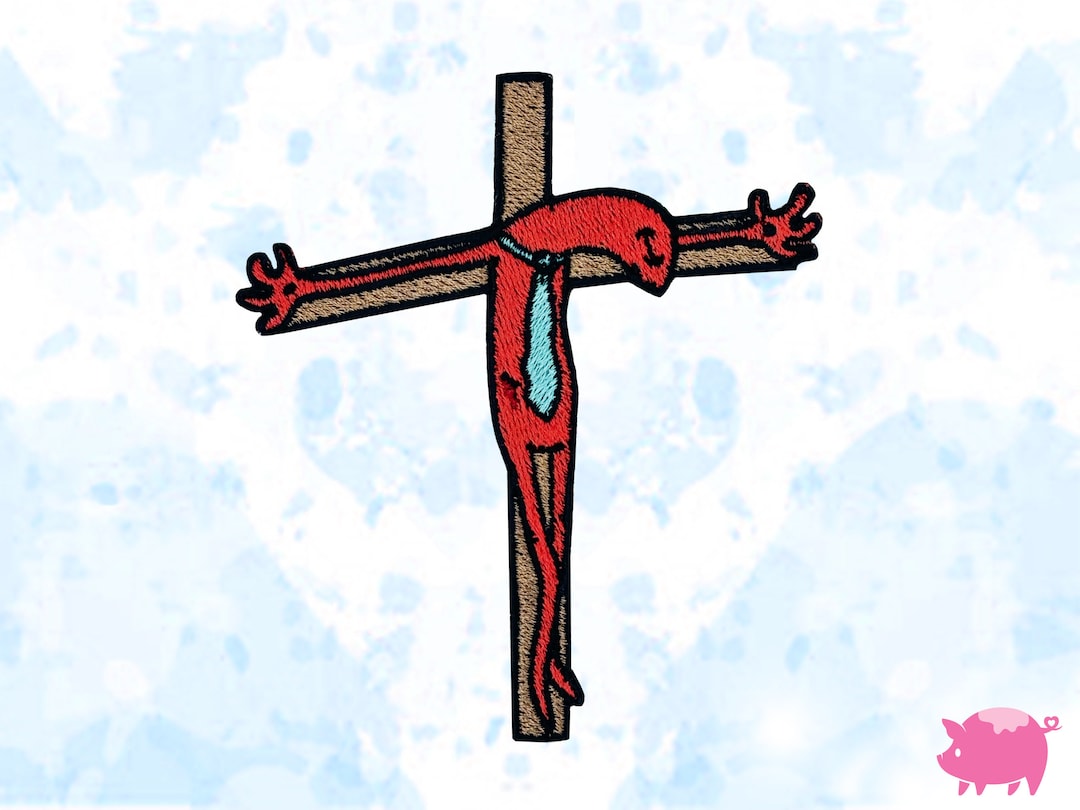 Smiling Friends Allan Cross Iron-on Embroidery Patch - Etsy