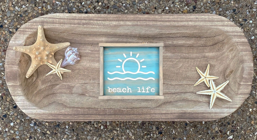 Beach Life Sign, Coastal Farmhouse Decor, Beach House Decor, Beach ...