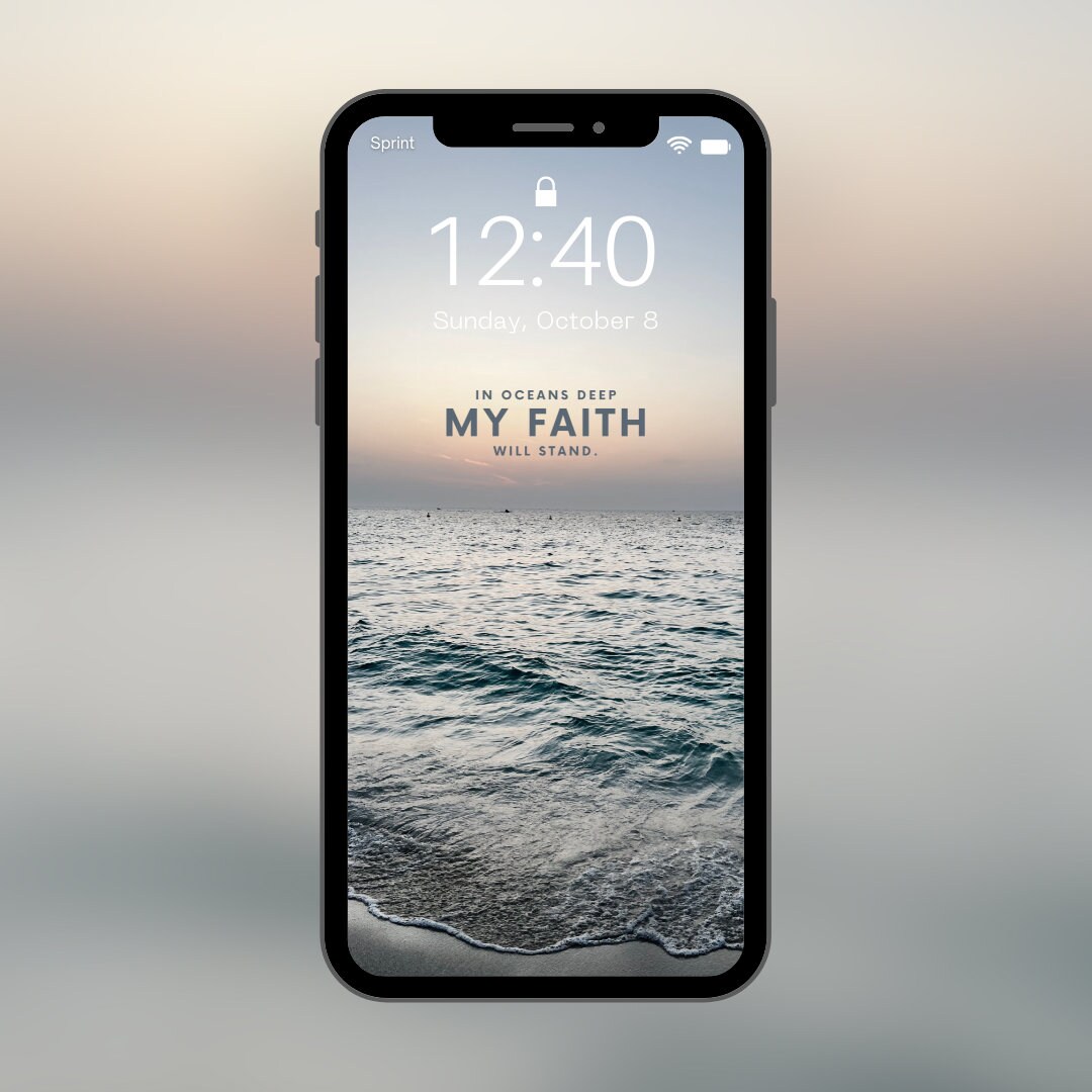 In Oceans Deep, My Faith Will Stand Wallpaper Lockscreen, High ...