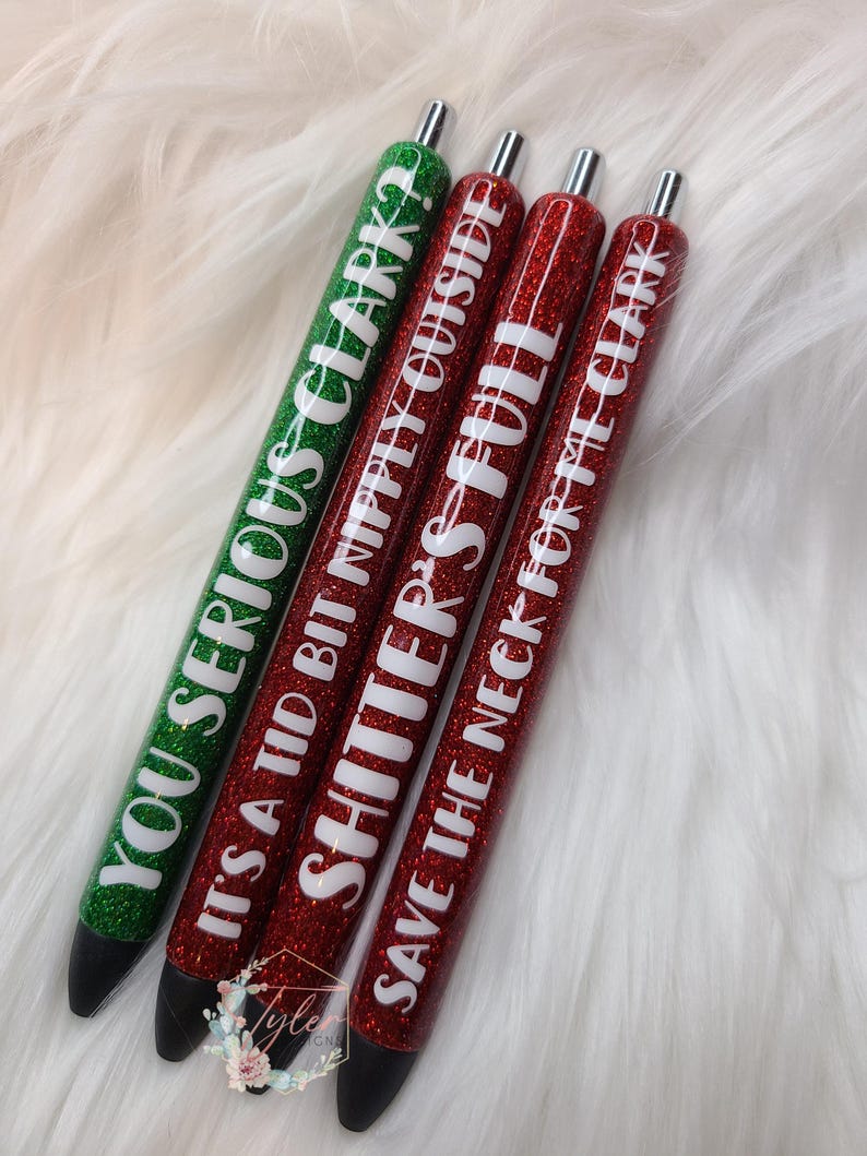 Christmas Movie Quotes Glitter Pens - Etsy