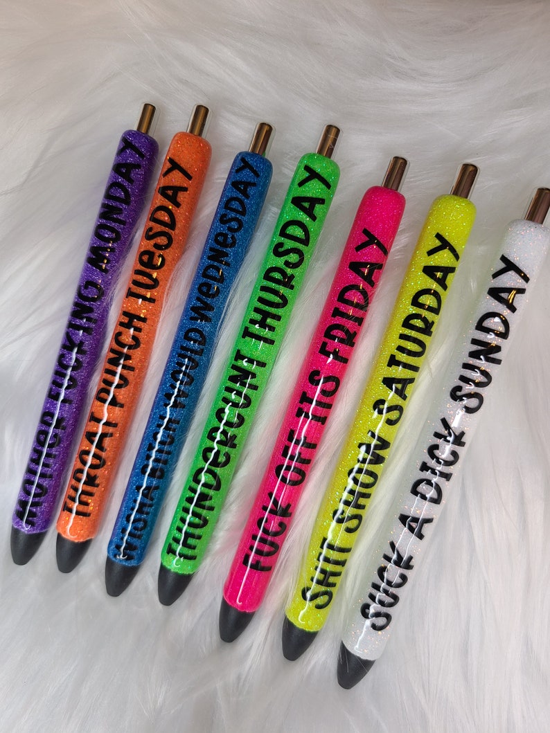 Days of the Week Pens - Etsy