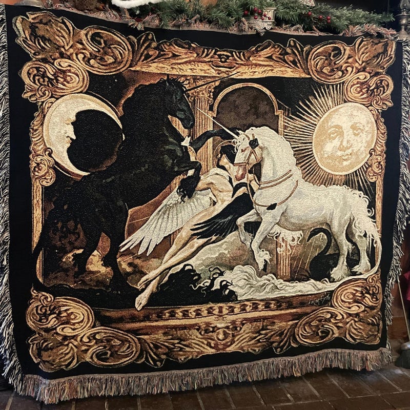 Vampire Tapestry Blanket - Etsy