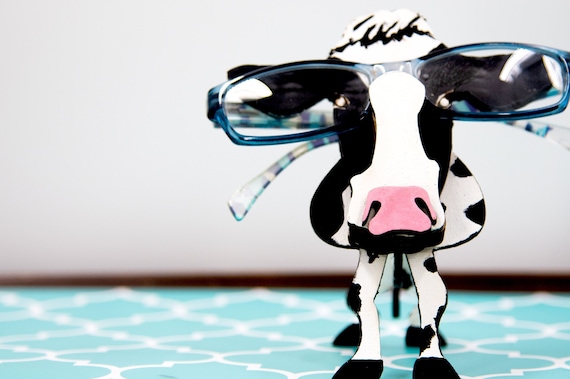 Cow Eyeglasses Holder Cow Decorations for Home Cow Decor for | Etsy