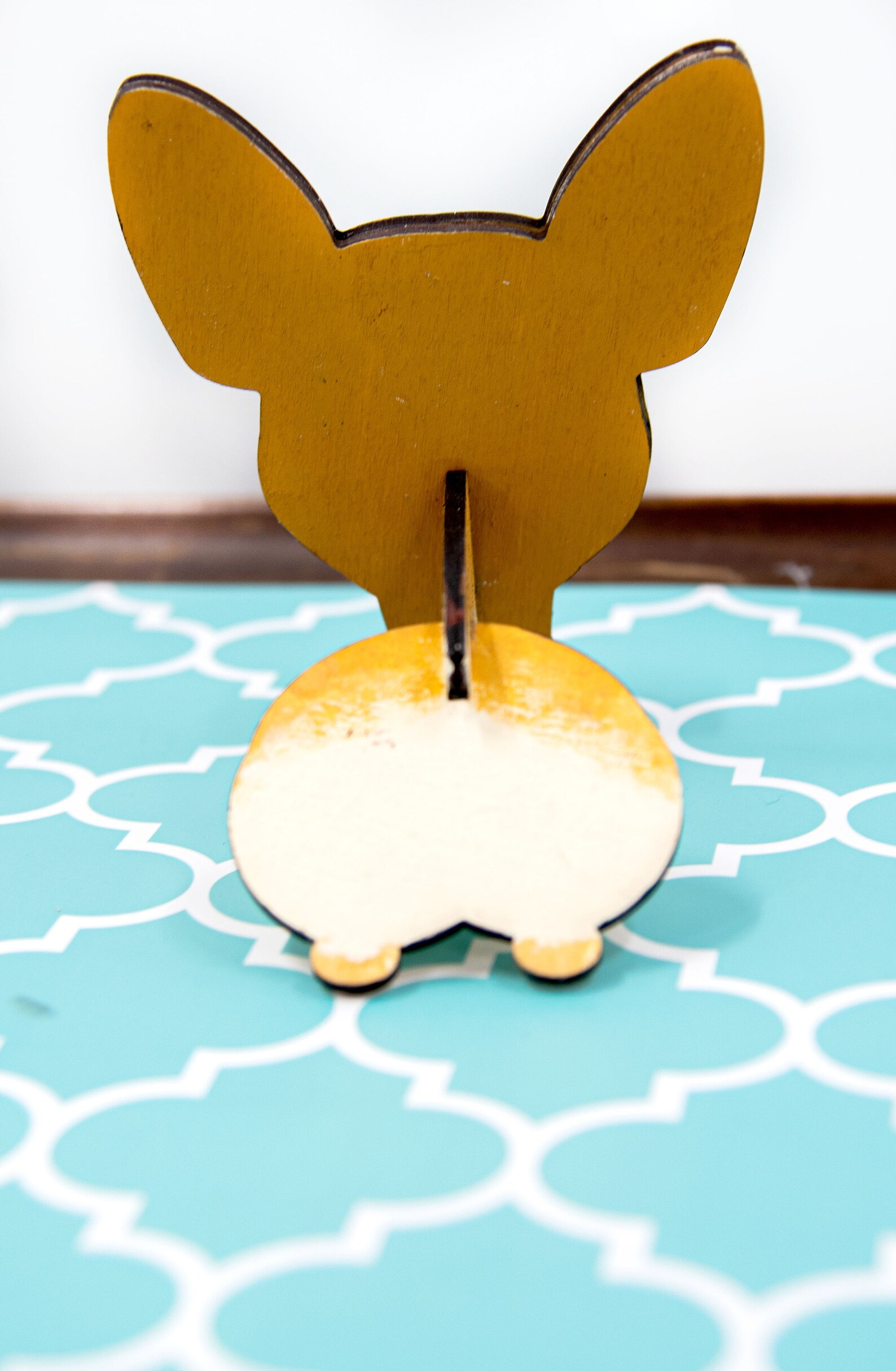 Corgi Decorations Wooden Glasses Holder Corgi Gifts Desk | Etsy