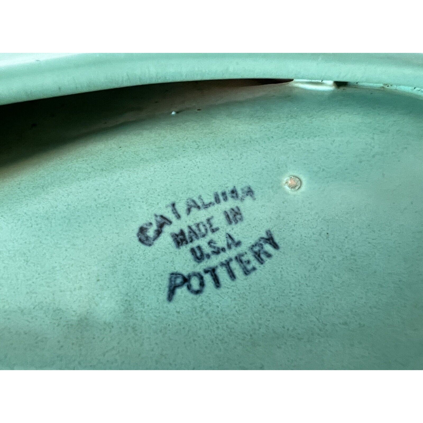 Large Catalina Pottery Gladding Mcbean Tray Dish Aqua - Etsy