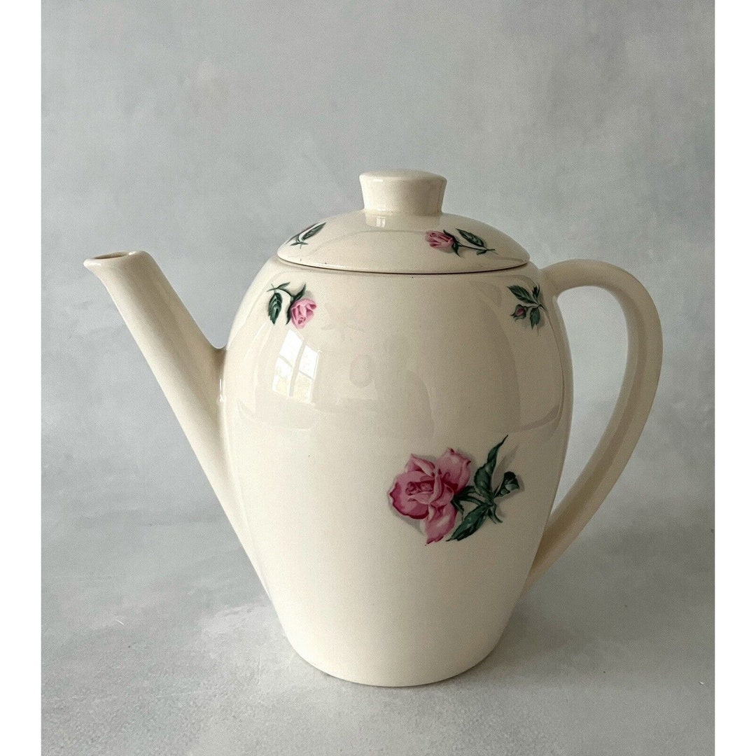 RARE Edwin Knowles Tea Rose Teapot Coffee Pot 52-3 Vintage - Etsy