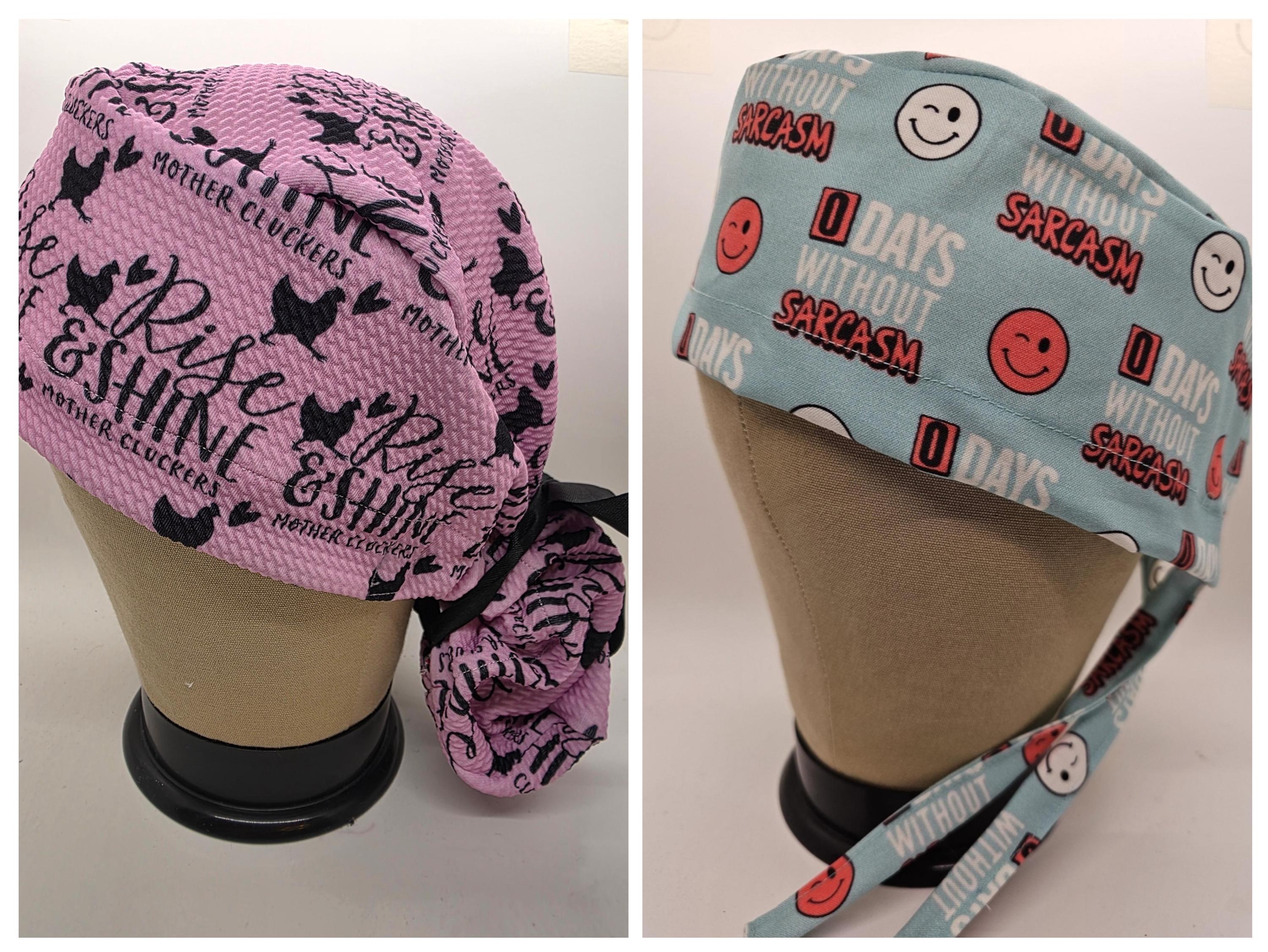 Men's or Women's Medical Scrub Cap/hat - Sassy Sarcasm Coffee Mother ...