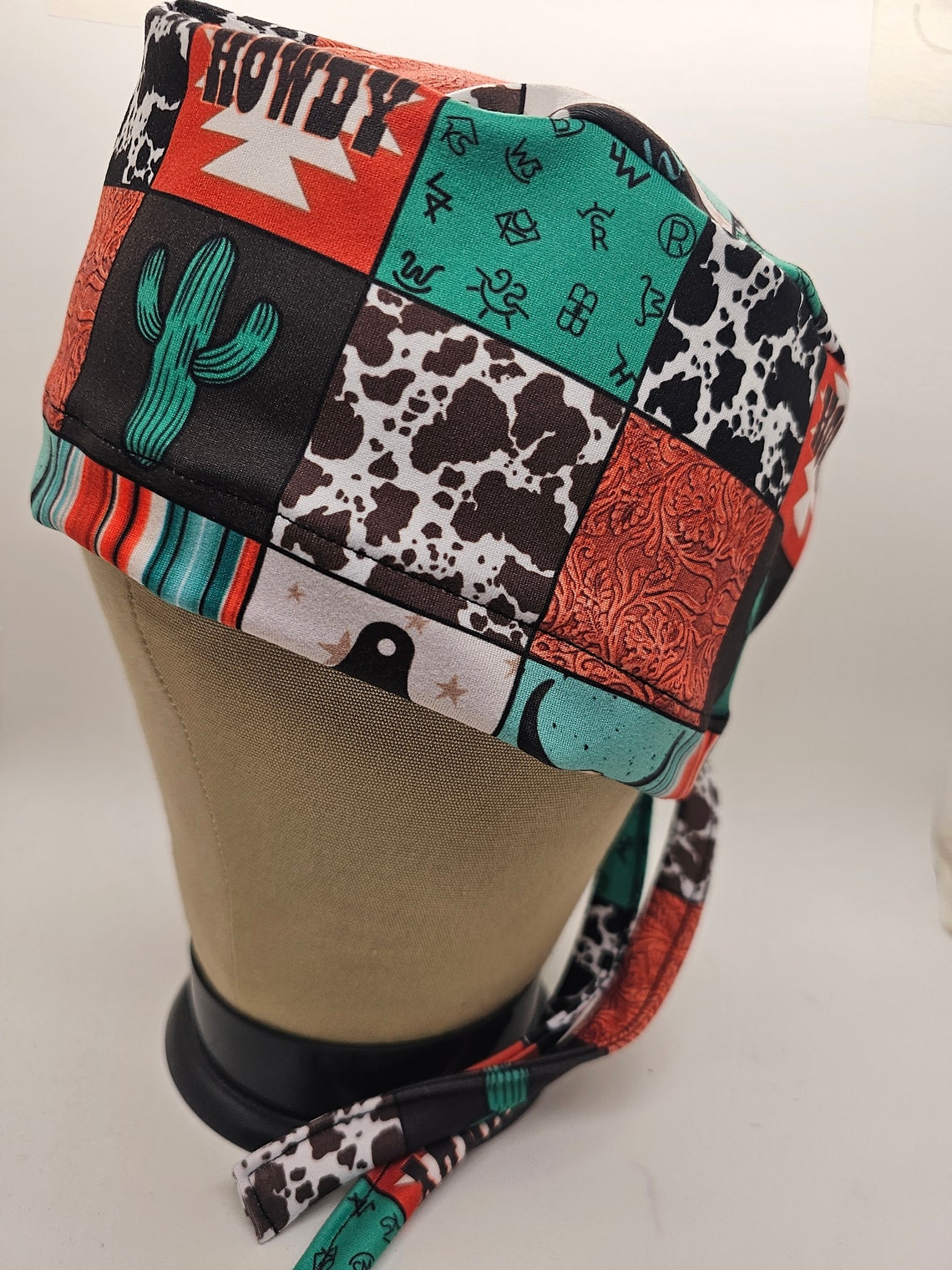Men's or Women's Scrub Cap - Texas Rodeo Cowboy Boots Steer Skulls ...