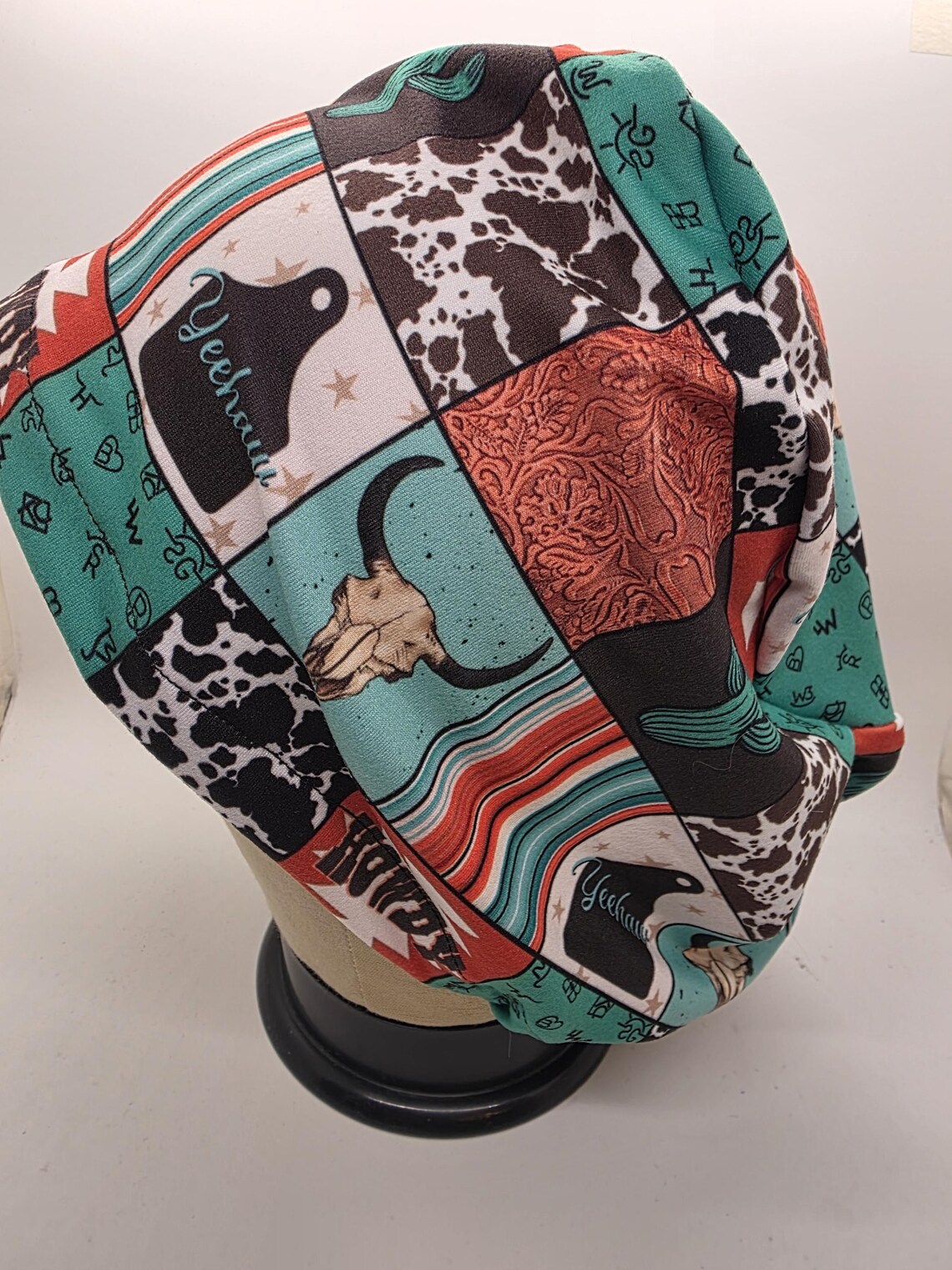 Men's or Women's Scrub Cap - Texas Rodeo Cowboy Boots Steer Skulls ...