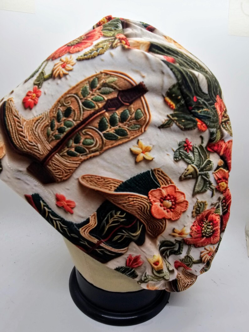Men's or Women's Scrub Cap - Texas Rodeo Cowboy Boots Steer Skulls ...