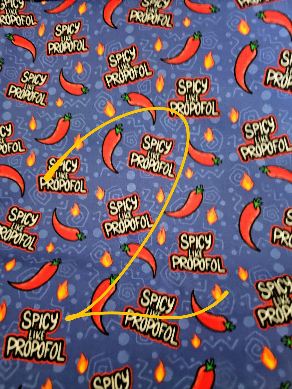 Men's or Women's Med Scrub Hat. Anesthesia Spicy Snowed Propofol Candy ...