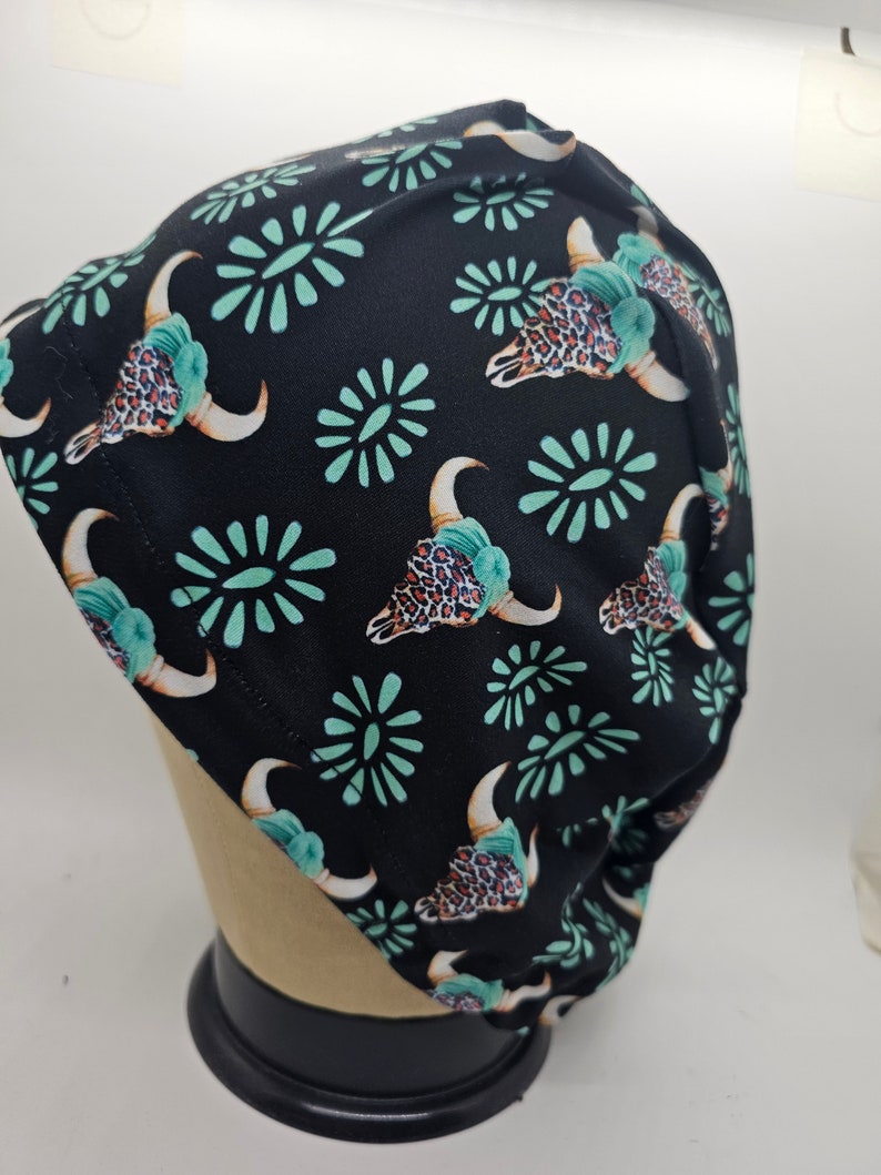 Men's or Women's Scrub Cap - Texas Rodeo Cowboy Boots Steer Skulls ...