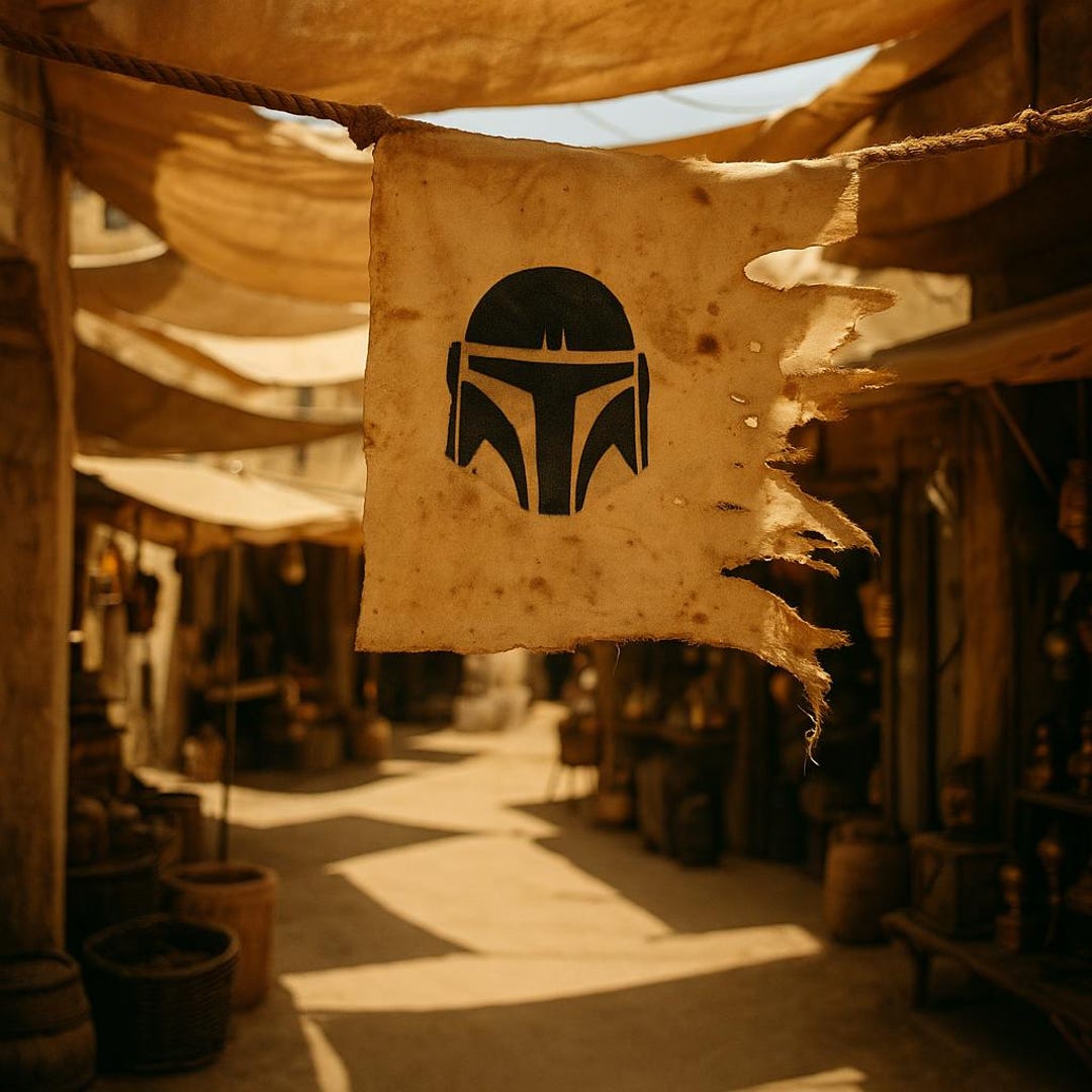 Mandalorian Flag Banner - Etsy