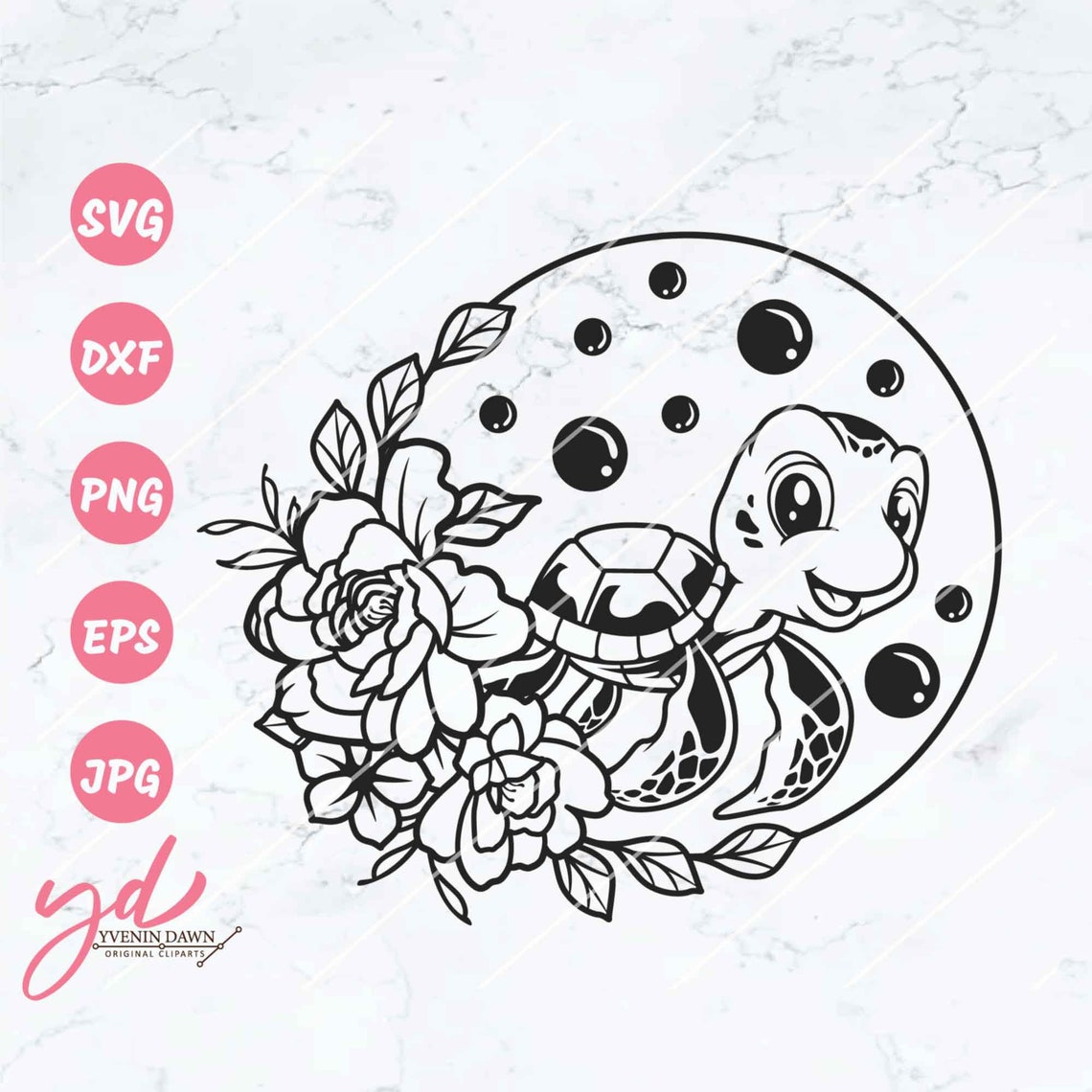Cute Floral Turtle Svg Png Floral Turtle Svg Turtle Svg - Etsy