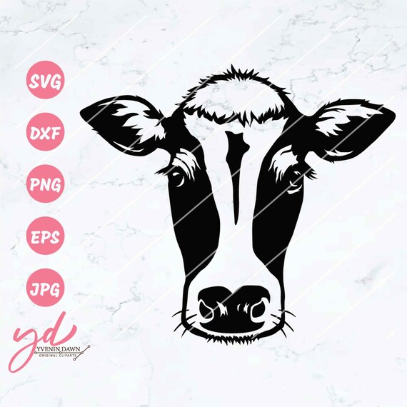 Cow Svg Farm Cow Svg Cow Head Svg Cow Face Svg Calf - Etsy