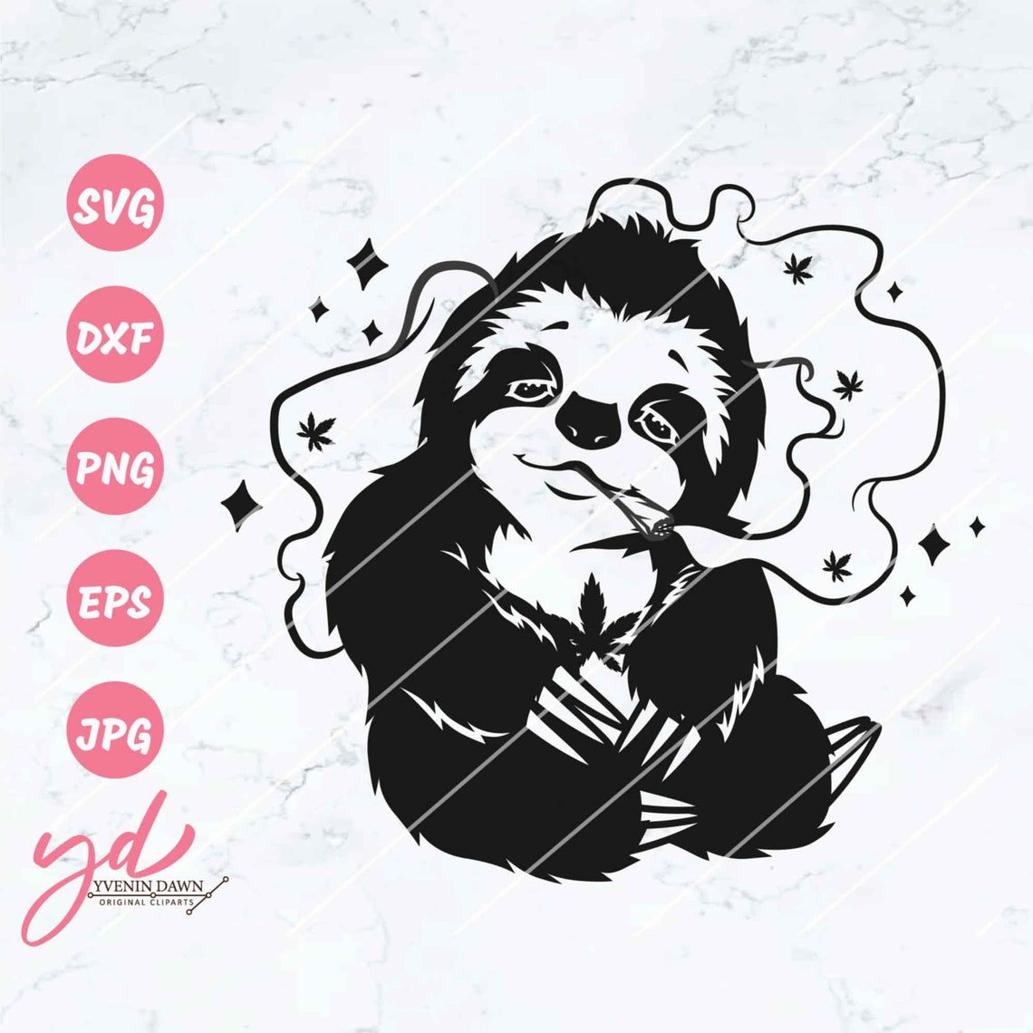 Weed Sloth Svg Sloth Smoking Weed Svg Sloth Svg High - Etsy UK