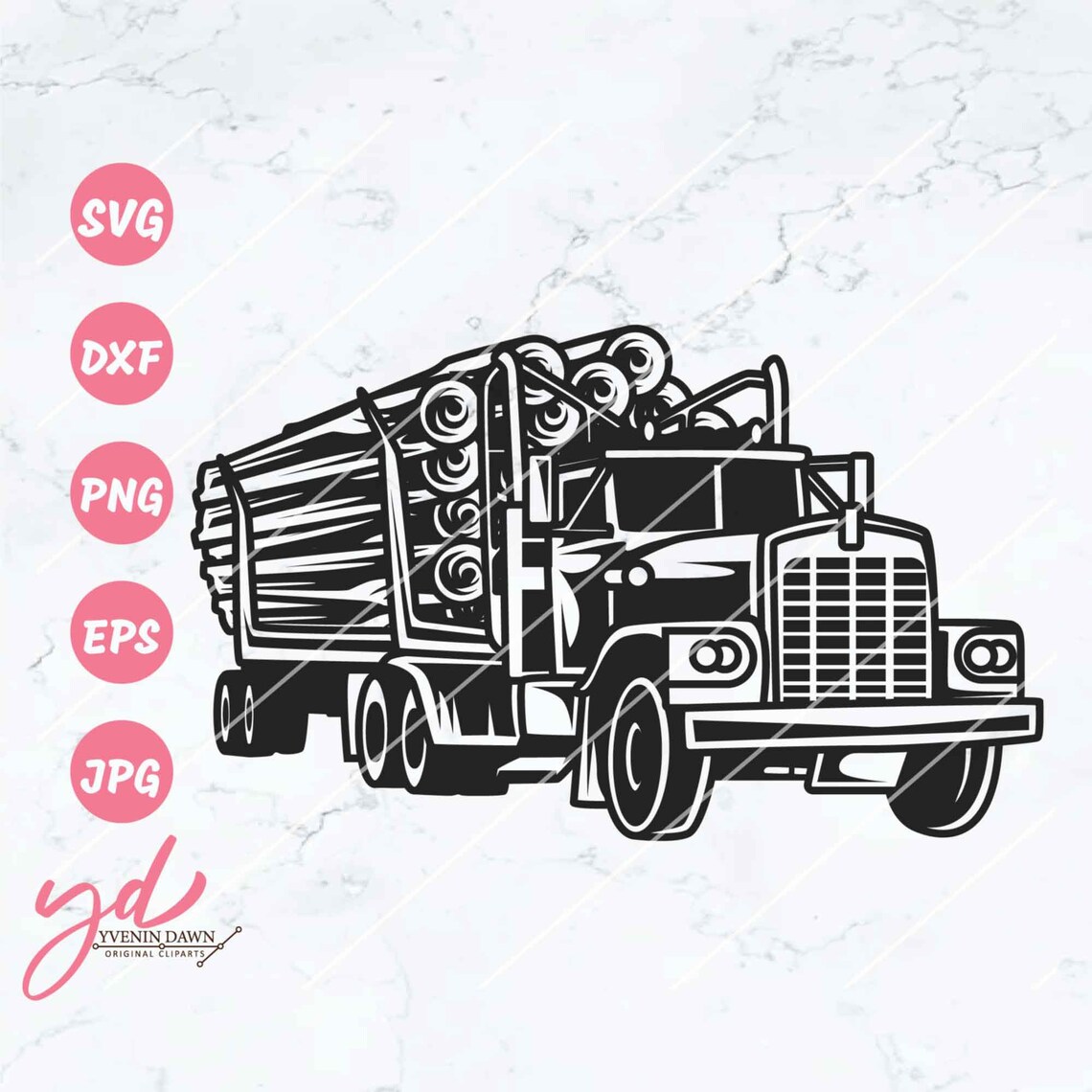 Logging Truck Svg Png | Logger Svg | Log Truck Svg | Truck Svg | Log ...