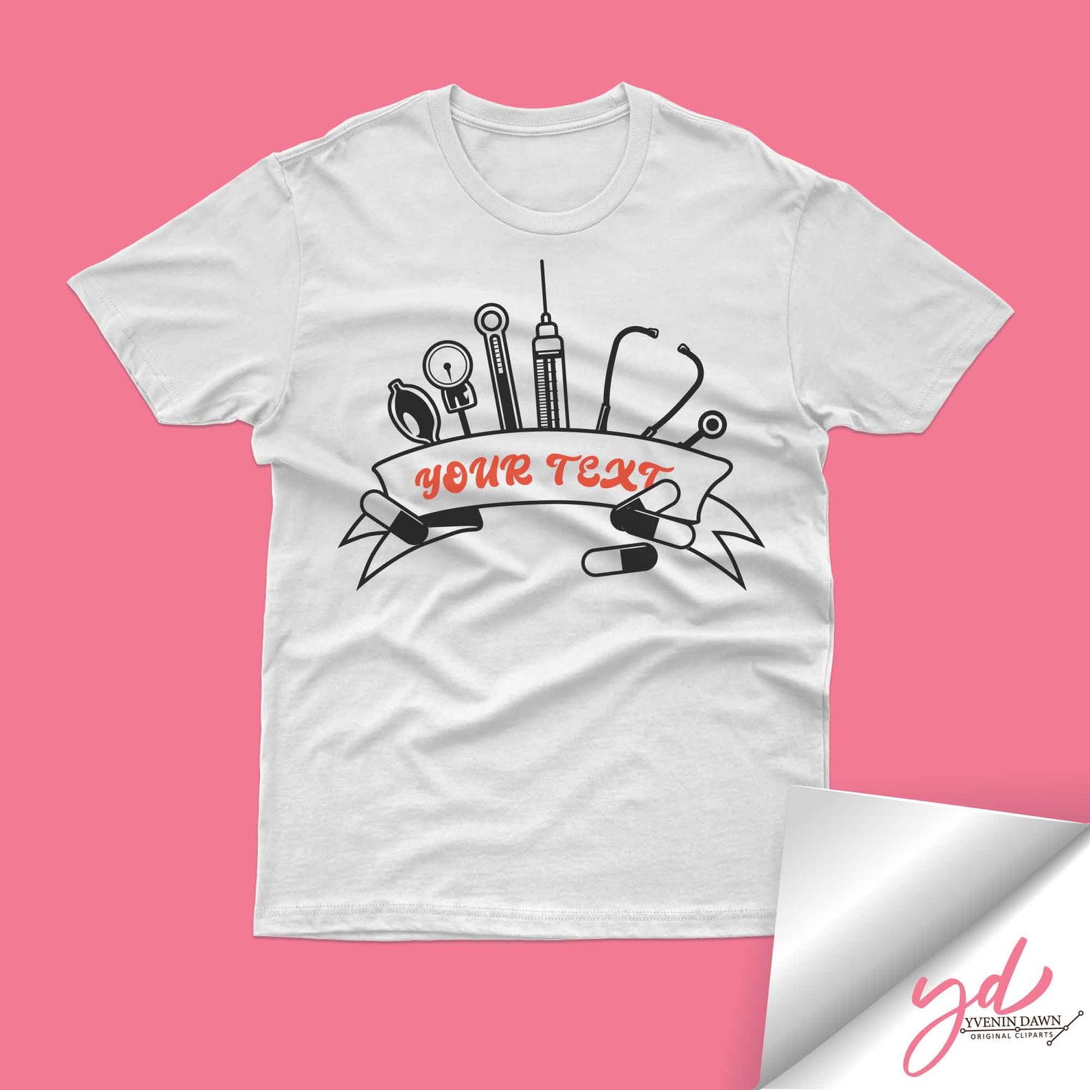 Nurse Doctor Split Monogram Frame Svg | Monogram Medical Tools Svg ...