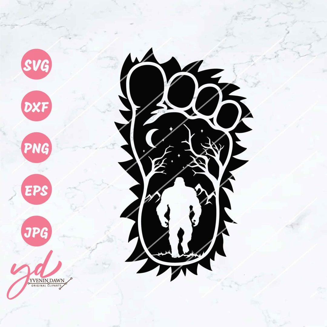 Big Foot Svg | Wild Monster Svg | Yeti Svg | Sasquatch Svg | Bigfoot ...