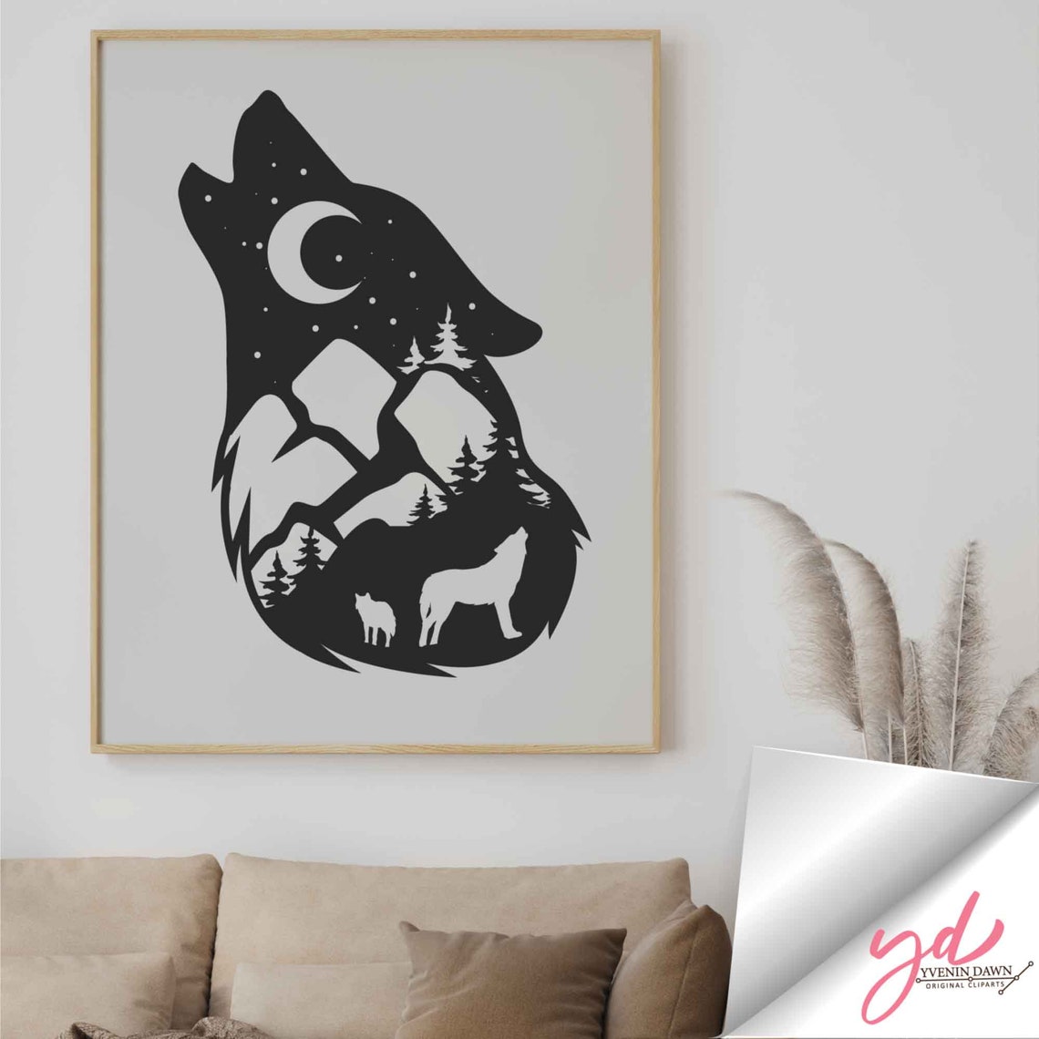 Howling Wolf Svg Wolf Svg Mountain Wolf Svg Wolf Pack - Etsy