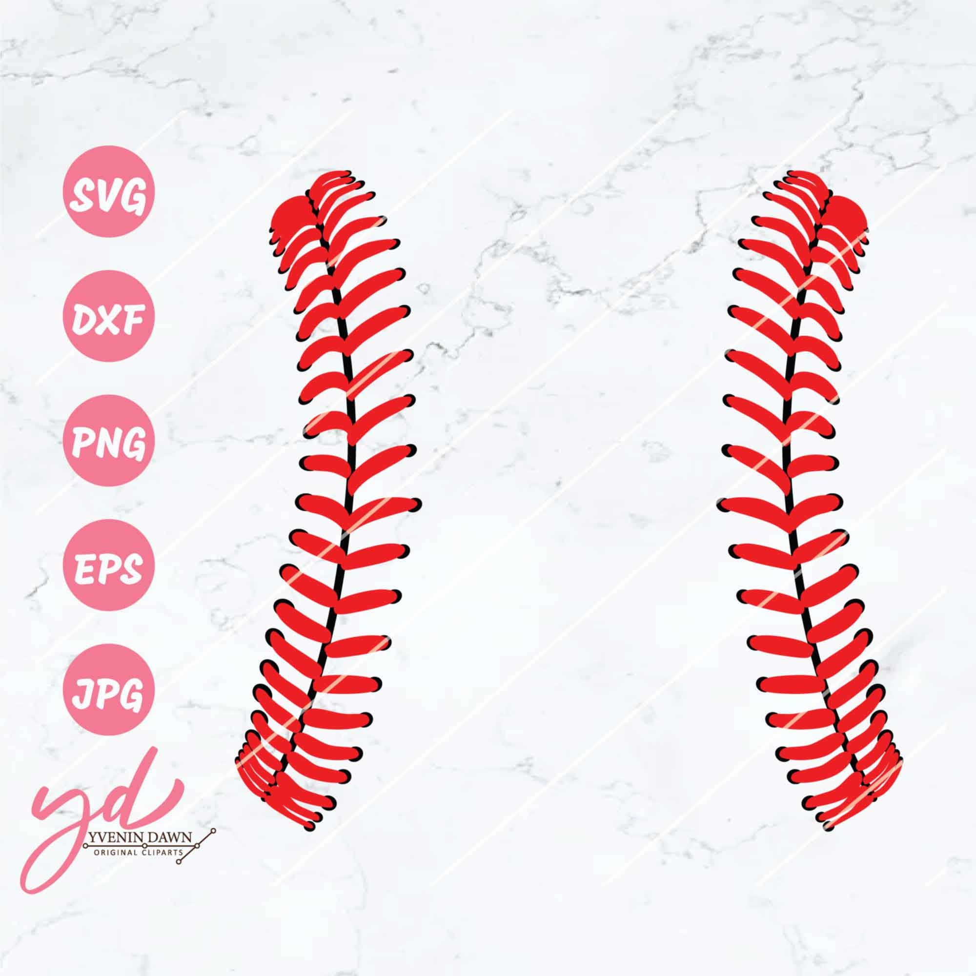 Baseball Stitches SVG: Softball Thread Design (digital Download) - Etsy