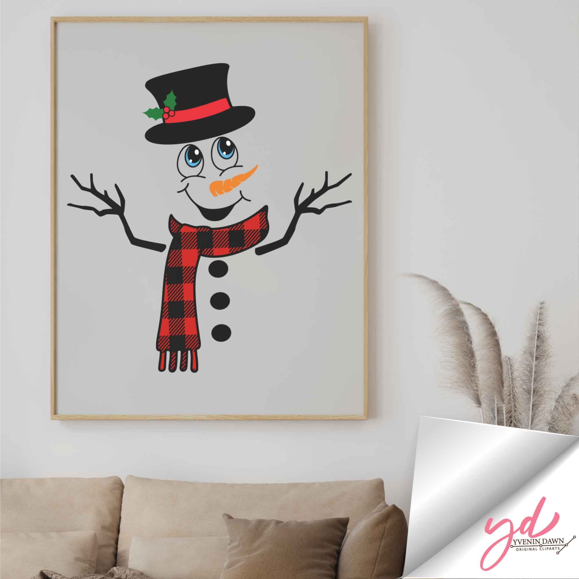 Snowman Svg | Cute Snowman Svg | Christmas Svg | Snowman Boy With Scarf ...