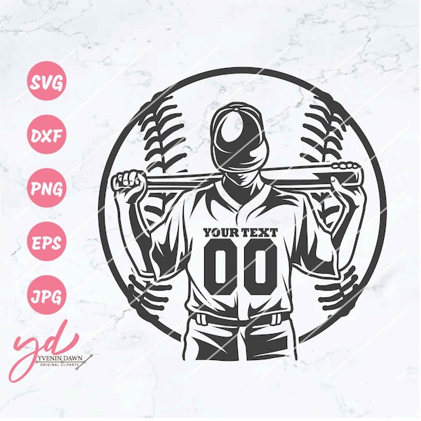 Baseball Player - Etsy