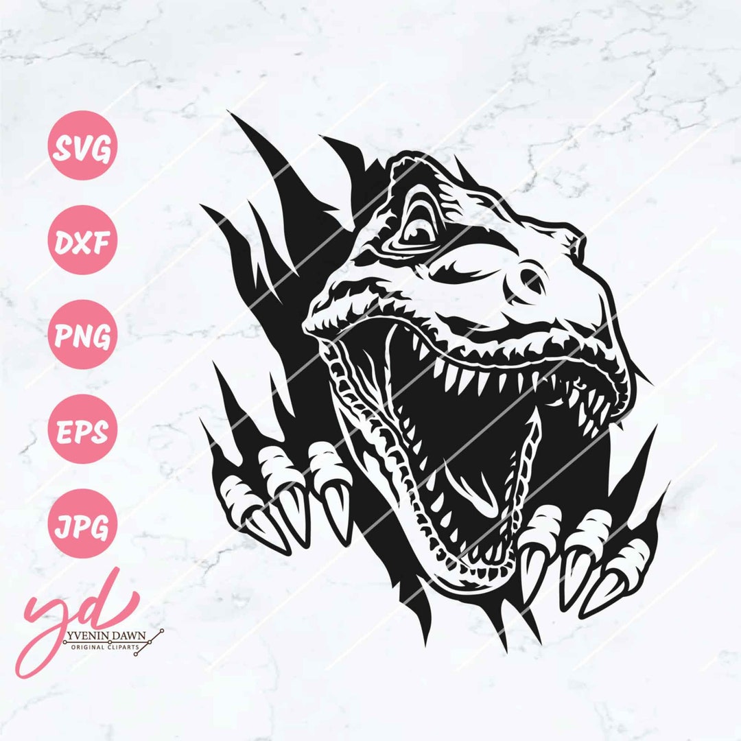 Dinosaur Dino Raptor T-rex Scratch Svg Png | Triceratops Tyrannosaurus ...